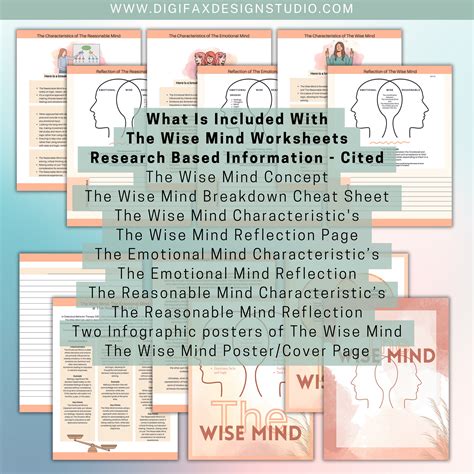 Mindfulness Skills Dbt Skills Worksheets Dbt Wise Mind Dialectical