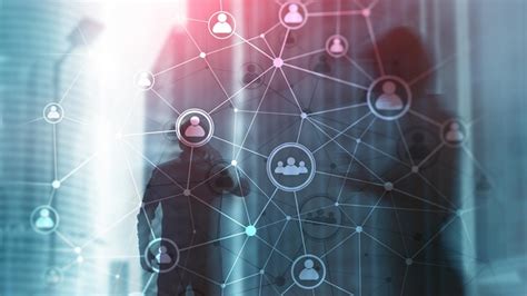 이중 노출 인적 네트워크 구조 Hr 인적 자원 관리 및 모집 개념 프리미엄 사진