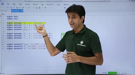 hp uft qtp date function youtube