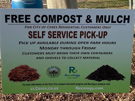 Free Compost And Mulch Pick Up For Ceres Residents Ceres Ca
