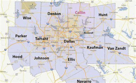 Collin County Texas Map With Cities At Pearl Murray Blog