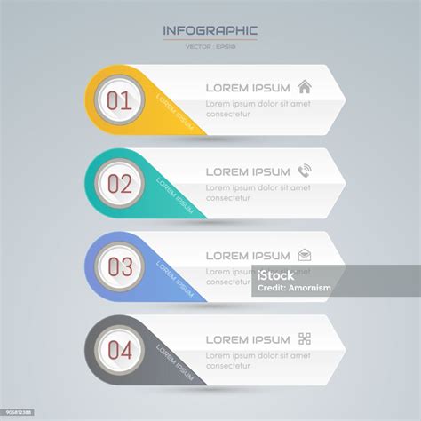 아이콘 프로세스 다이어그램 벡터 Eps10 그림이 있는 인포그래픽 디자인 템플릿 개념에 대한 스톡 벡터 아트 및 기타 이미지 개념 그래프 금융 Istock