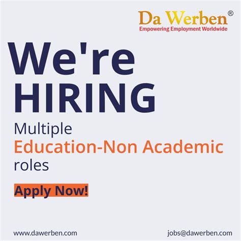 da werben on linkedin hiring educationjobs schooljob administrator adminissionmanager…