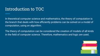 Theory Of Computation Introduction Session PDF