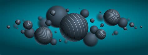 추상 구 벡터 배경 라인으로 장식 된 비행 공의 구성 3d 혼합 사실적 글로브 현장 효과의 현실적인 깊이 3차원 형태에 대한 스톡 벡터 아트 및 기타 이미지 Istock