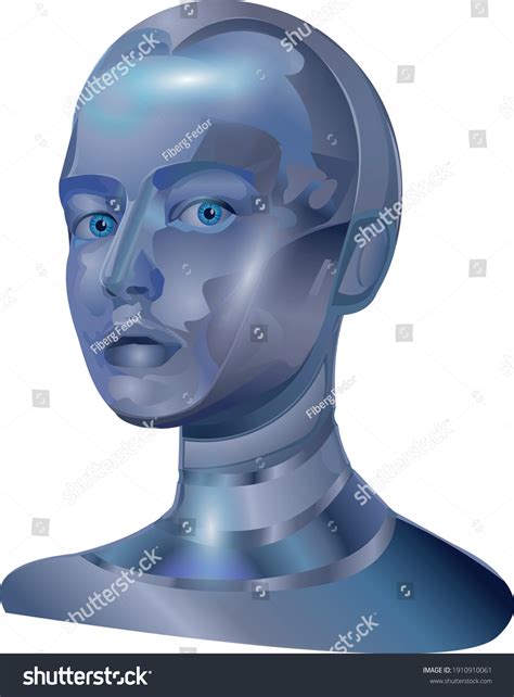 Human And Robot Side Face Over 229 Royalty Free Licensable Stock