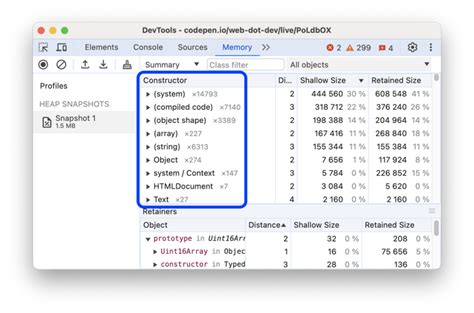 Record Heap Snapshots Chrome Devtools Chrome For Developers
