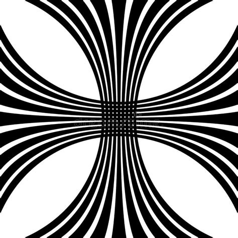 Grid Mesh Distortion Deformed Intersecting Lines Stock Vector