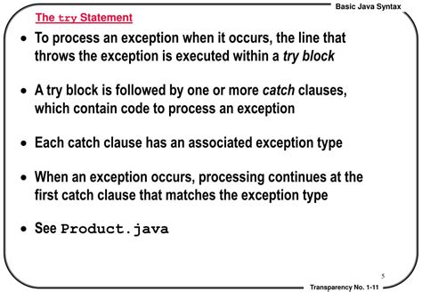 Ppt Lecture 33 Java Exception Handling Powerpoint Presentation Free Download Id4626022