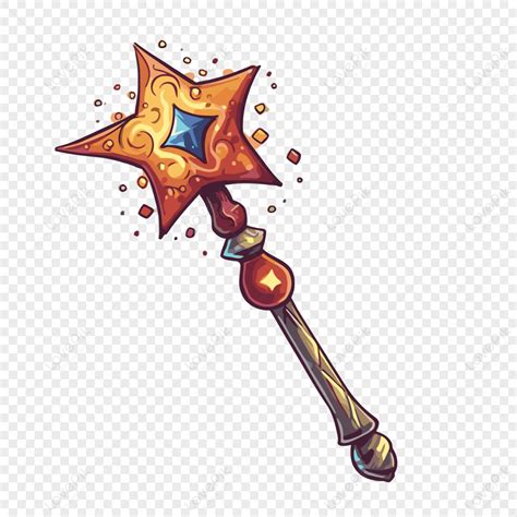 마법의 지팡이 벡터 상표 만화 클립 아트 Png 일러스트 무료 다운로드 Lovepik