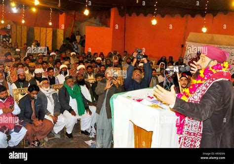 Pakistan Sunni Tehreek Chief Sarwat Ejaz Qadri Addresses During Milad