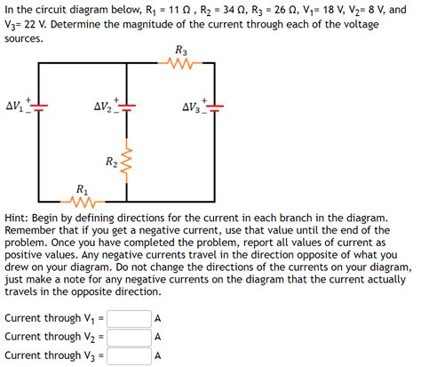 Solved In The Circuit Diagram Below Chegg Com