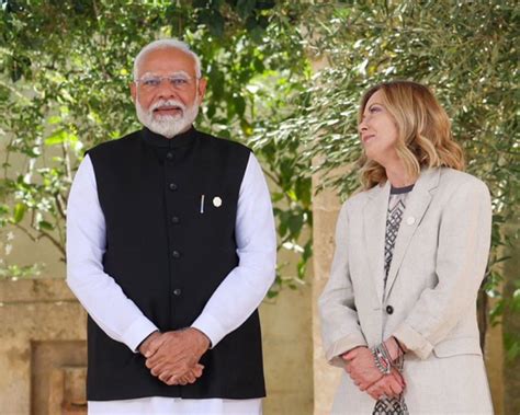 Pm Modi At G7 Summit पीएम मोदी की हुई इटली की पीएम जॉर्जिया मेलोनी से
