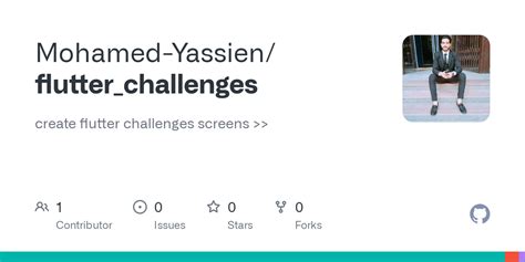 github mohamed yassien flutter challenges create flutter challenges