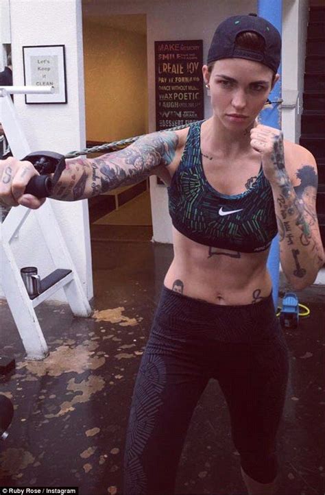 Ruby Rose Flaunts Her Toned Physique As She Trains For New Films Ruby