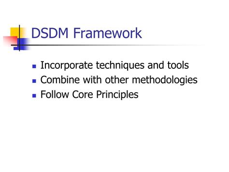 PPT DSDM PowerPoint Presentation Free Download ID