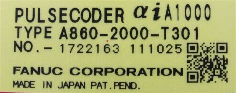 New Fanuc A860 2000 T301 Pulsecoder Xia1000 A8602000t301 Sb