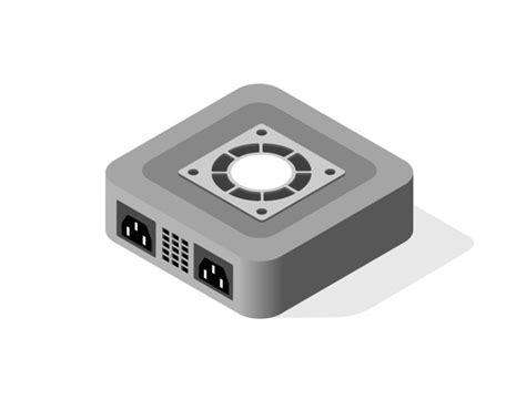 Isometric Of Computer Server Royalty Free Vector Image