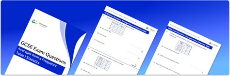 Averages From A Frequency Table Exam Questions Gcse Maths Free