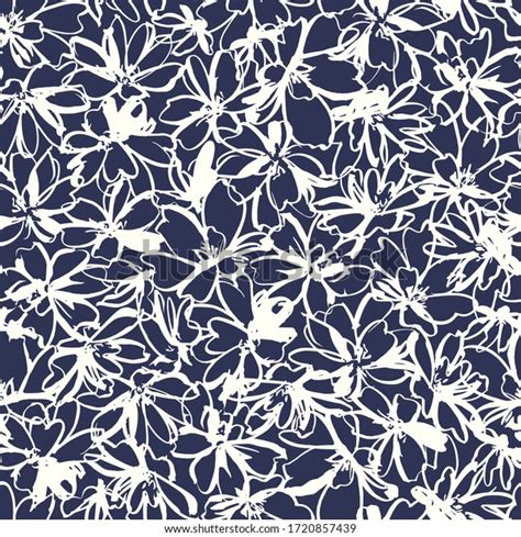 Seamless Pattern Material Abstract Flower Stock Vector Royalty Free 1720857439 Shutterstock
