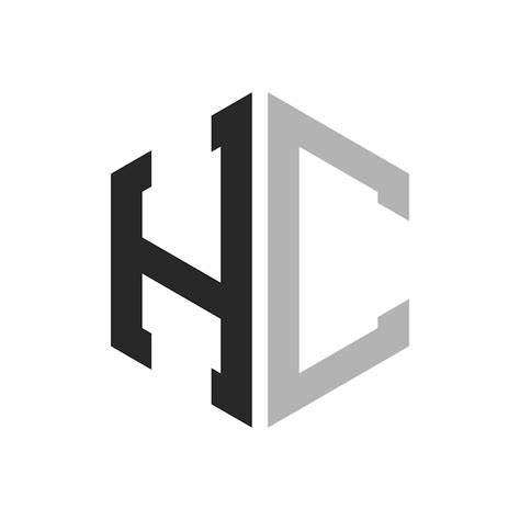 Moderno Y único Diseño De Logotipo De La Letra Hexagonal Hc Elegante Concepto Inicial De La