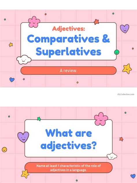 comparative and superlative adjectives download free pdf adjective