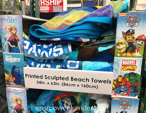 Jay Franco Licensed Printed Sculpted Beach Towel Costco Weekender