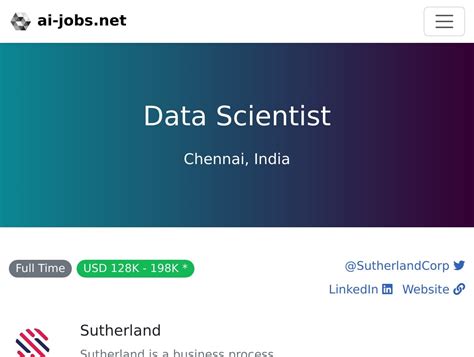 [hiring] data scientist in chennai india r ai ml jobs