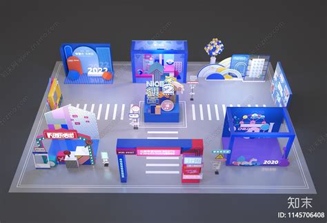 现代美陈3d模型下载【id1145706408】知末3d模型网