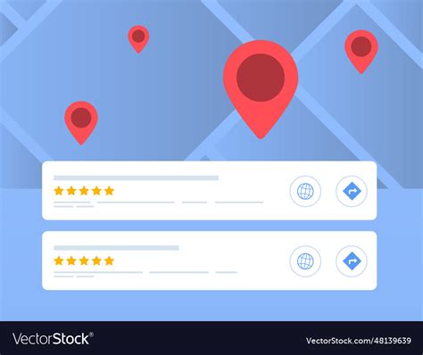 Search Engine Local Map Pack Concept Royalty Free Vector