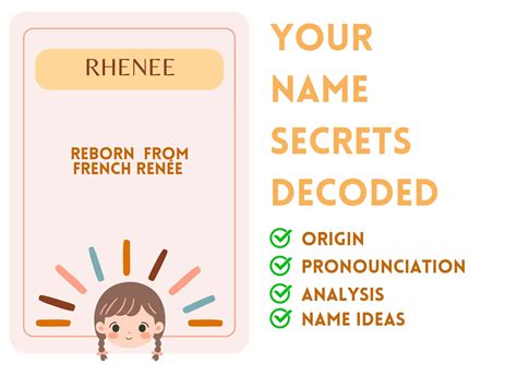 Rhenee Christian Girl Name Meaning And Pronunciation