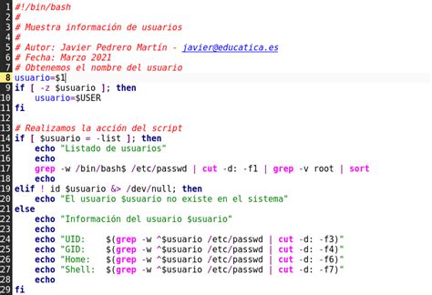 Bash Shell Scripts Ejercicios 2 Educatica