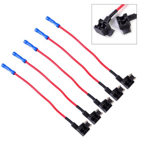 5x Fuse Tap Adapter Micro Blade Aps Att Small Holder Splitter Car Automotive