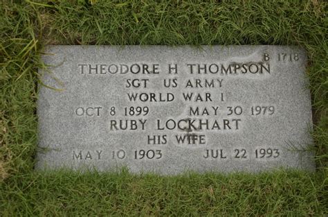 Ruby Lockhart Thompson 1903 1993 Find A Grave Memorial