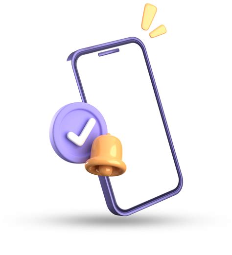 3d Rendering Of Smartphone And Bell Notification 3d Pastel Icon Set