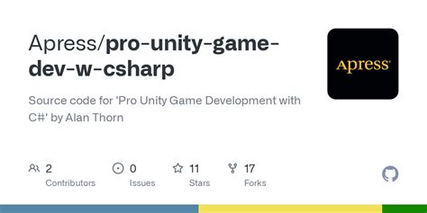 Github Apress Pro Unity Game Dev W Csharp Source Code For Pro Unity Game Development With C