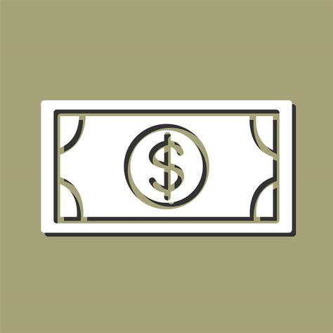 Dollar Bill Vector Icon 41849021 Vector Art At Vecteezy