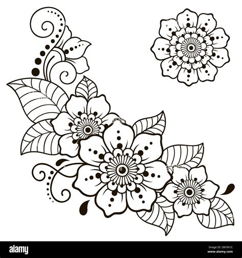 Printable Henna Tattoo Designs Henna Coloring Pages Pattern Ideas