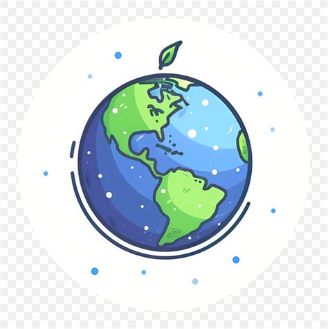 Environmental Protection Blue And Green Animated Earth Illustration Png 2300x2308px