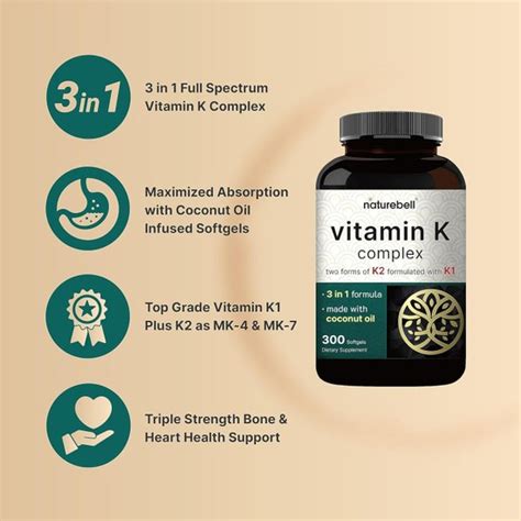 Vitamin K Complex K1 K2 Mk7 Mk4 2600 Mcg Full Spectrum Max Fiyatı