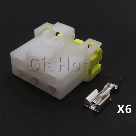 1 세트 6 가지 방법 자동차 부품 Motormeter 플라스틱 하우징 개봉되지 않은 커넥터 7122 6060 7123 6060 자동차 계기 고전류 소켓 자동차 전자