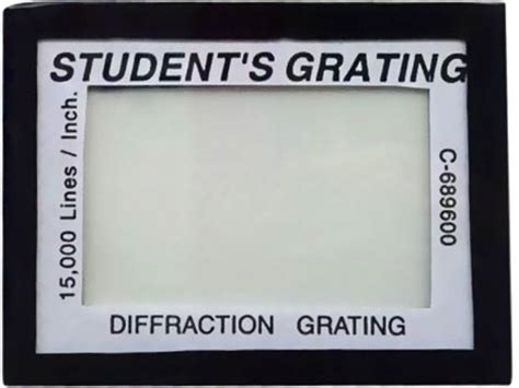 Teaching Purpose Educational Diffraction Grating At Rs Piece In Chandigarh