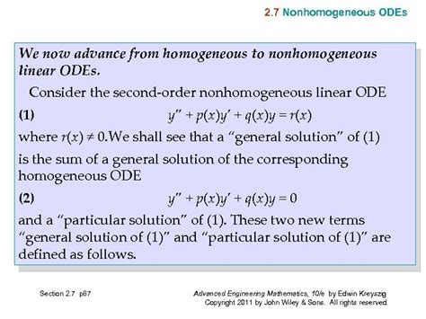 Part A Ordinary Differential Equations Odes Part A
