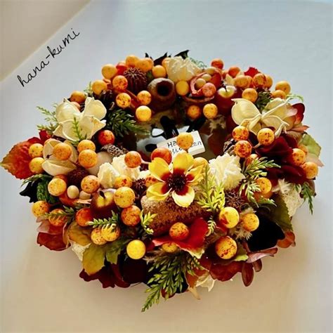 🎃🐿 23cm ハロウィンリース No23~4） Hana Kumis Gallery Minne 国内最大級のハンドメイド