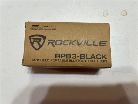 Pair Rockville RPB3 BLACK Handheld Wireless Linking Portable Bluetooth