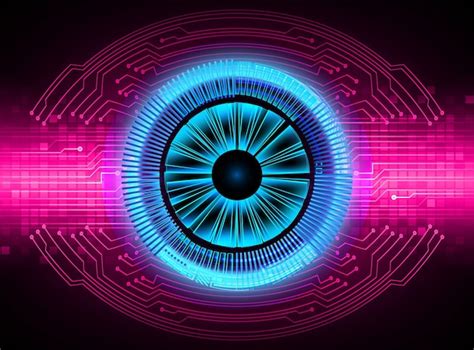 Premium Vector Eye Cyber Circuit Future Technology Concept Background