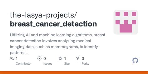 GitHub The Lasya Projects Breast Cancer Detection Utilizing AI And Machine Learning