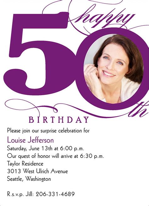 50th Birthday Invitations Ideas Bagvania Free Printable Invitation