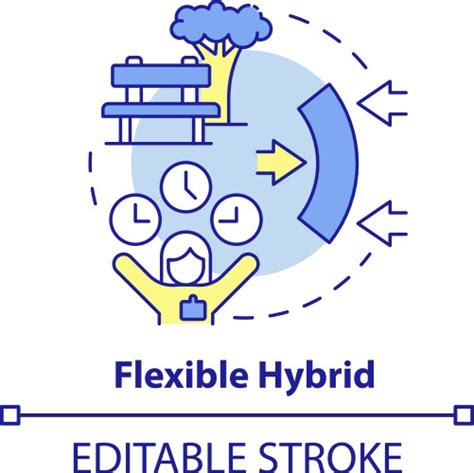 Telework Loop Concept Icon Royalty Free Vector Image