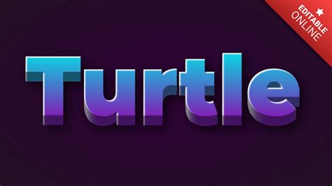 Turtle Text Effect Generator